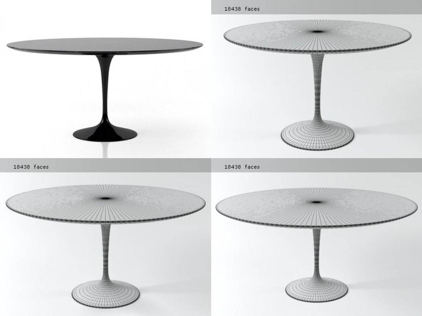 3D Tulip Table - TurboSquid 1176474