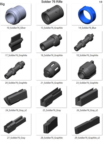 modelo 3d Soldier 76 Pulse Rifle - Overwatch - Printable 3d model - STL ...