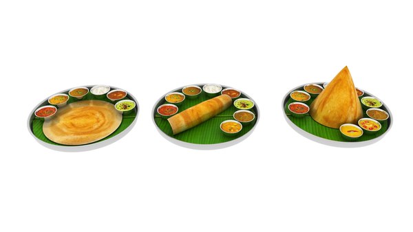 3D dosa food 3d model model - TurboSquid 1857527