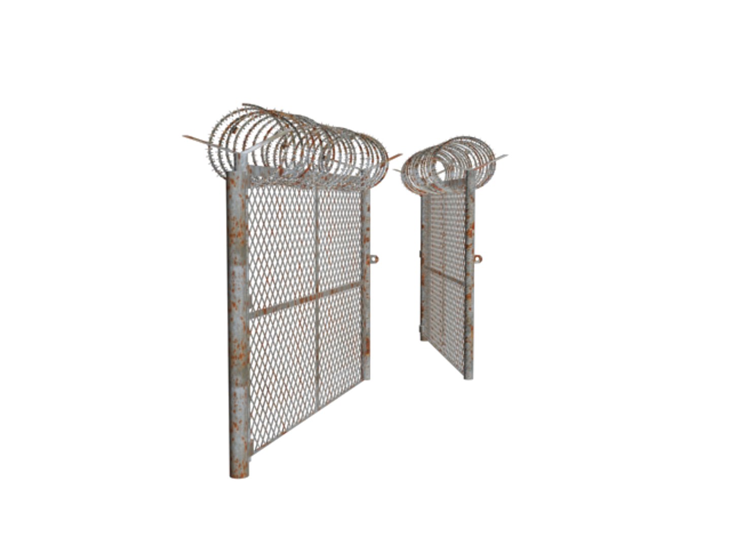 Military Fence Gate 3D Model - TurboSquid 1579430