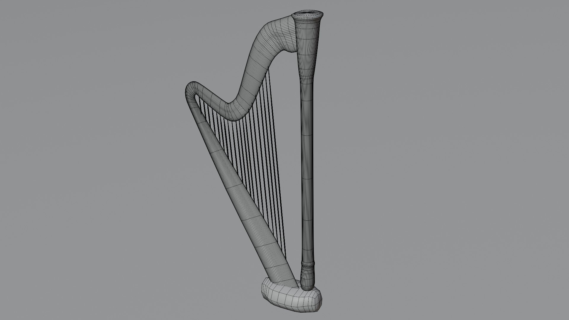 Harp OBJ 3D Model - TurboSquid 2215201