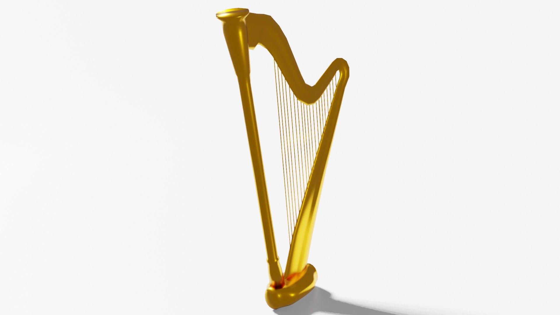 Harp OBJ 3D Model - TurboSquid 2215201
