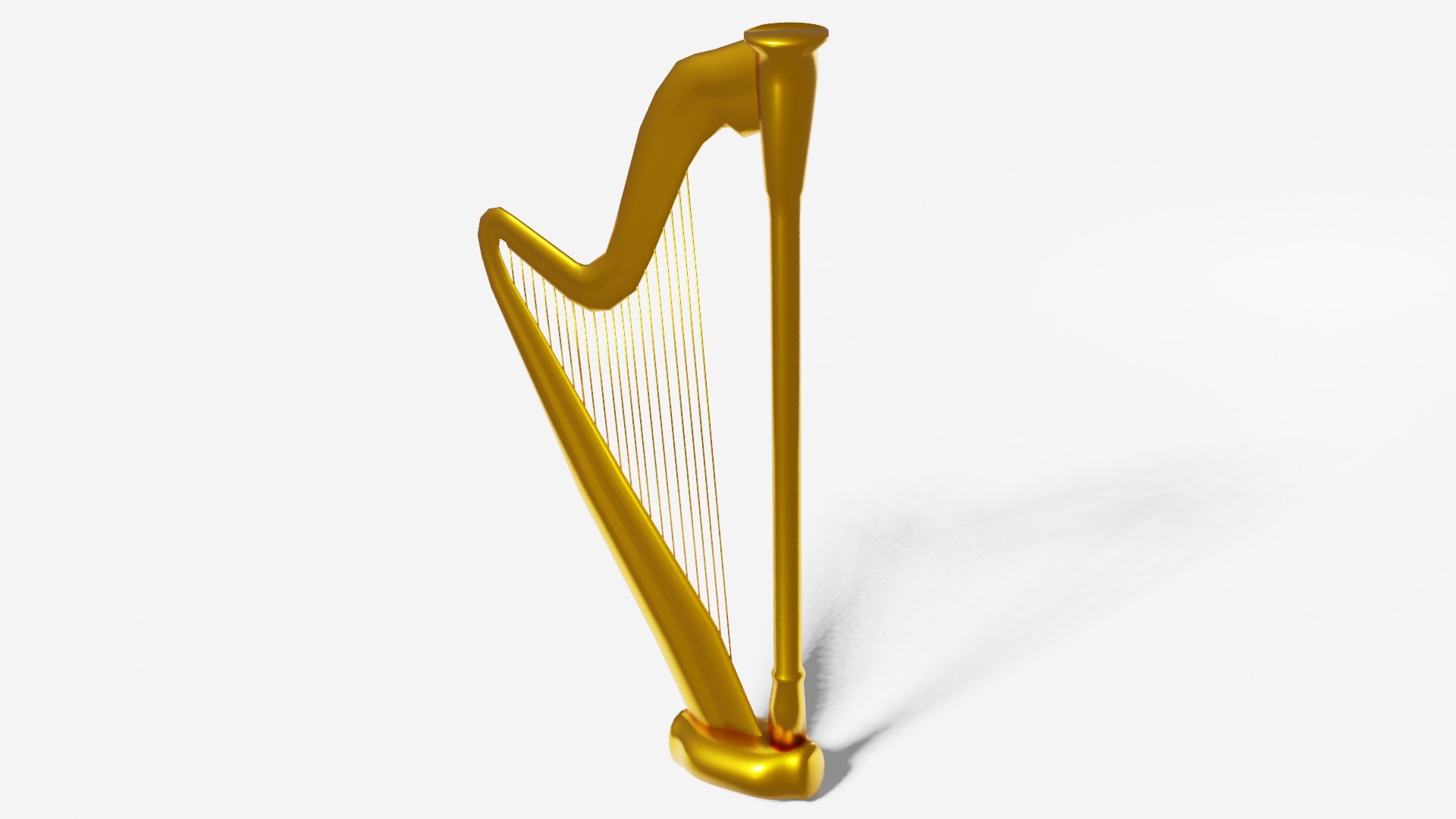 Harp OBJ 3D Model - TurboSquid 2215201