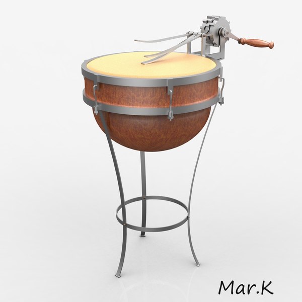 modelo 3d Tambor mecanico - TurboSquid 808335