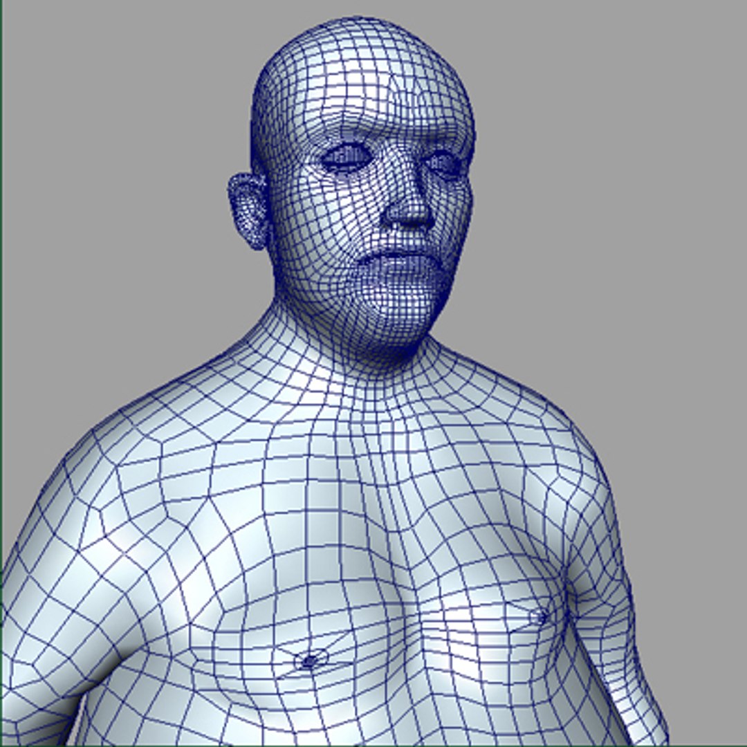 3ds Max Man Overweight