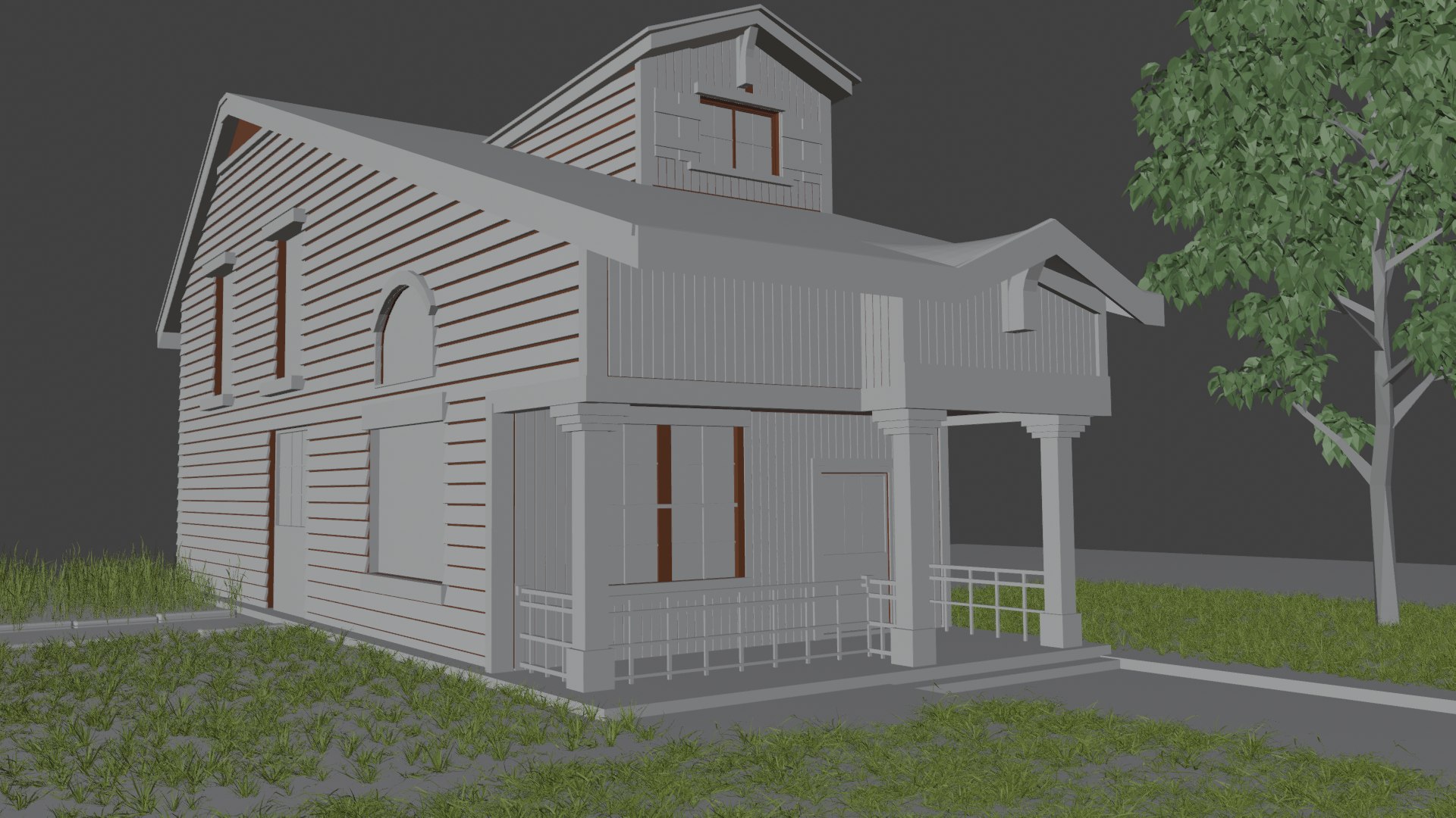 Realistic House 3D Model - TurboSquid 2190559