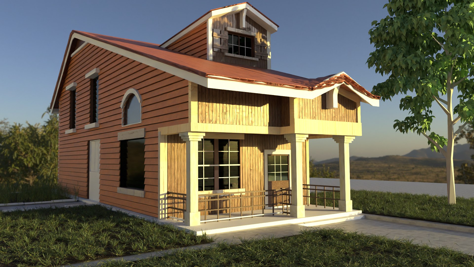 Realistic House 3D Model - TurboSquid 2190559