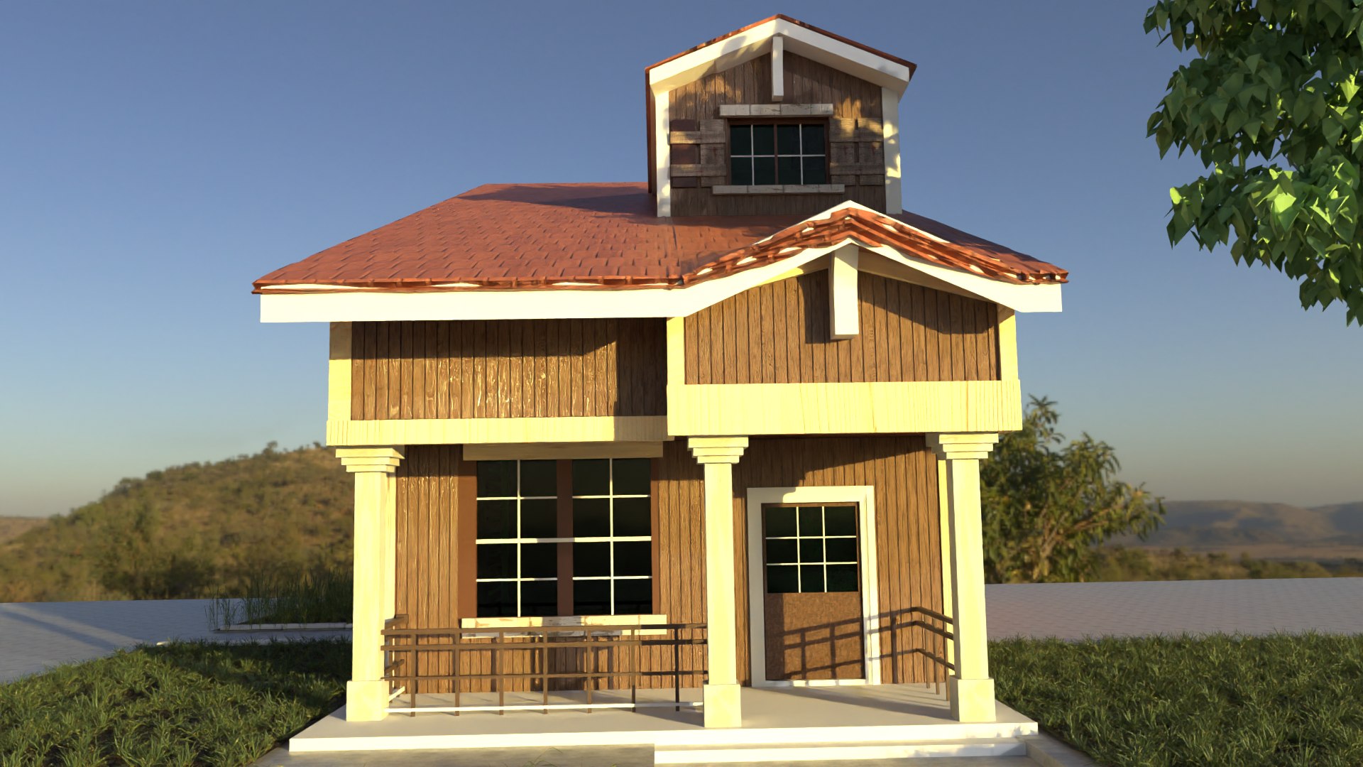 Realistic House 3D Model - TurboSquid 2190559