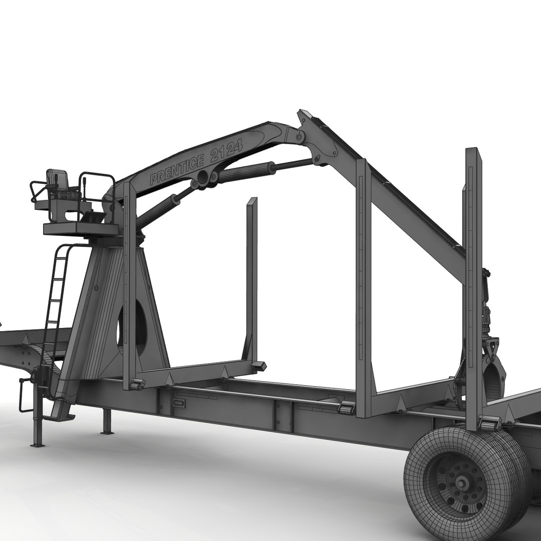 3d trailer arctic hr-51tr loader model
