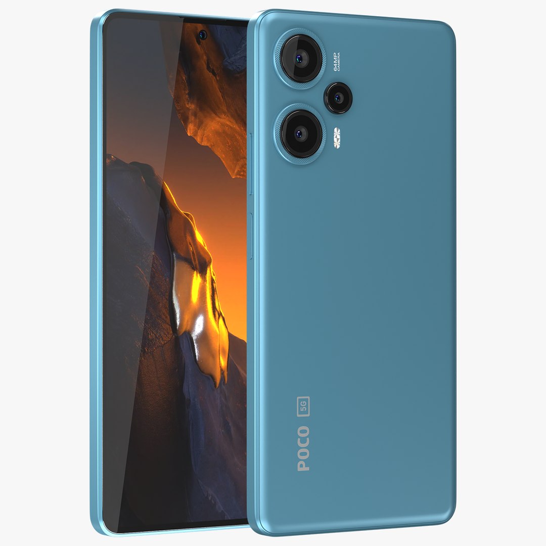 POCO F5 Blue 3D model - TurboSquid 2070258