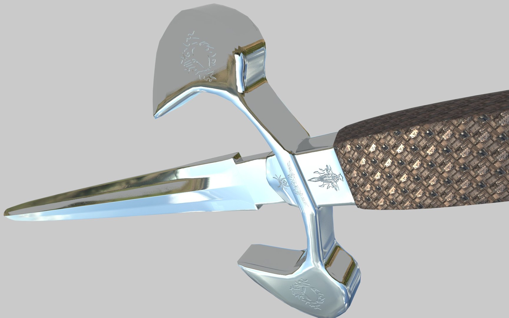 3D Silver Blade - TurboSquid 1349585