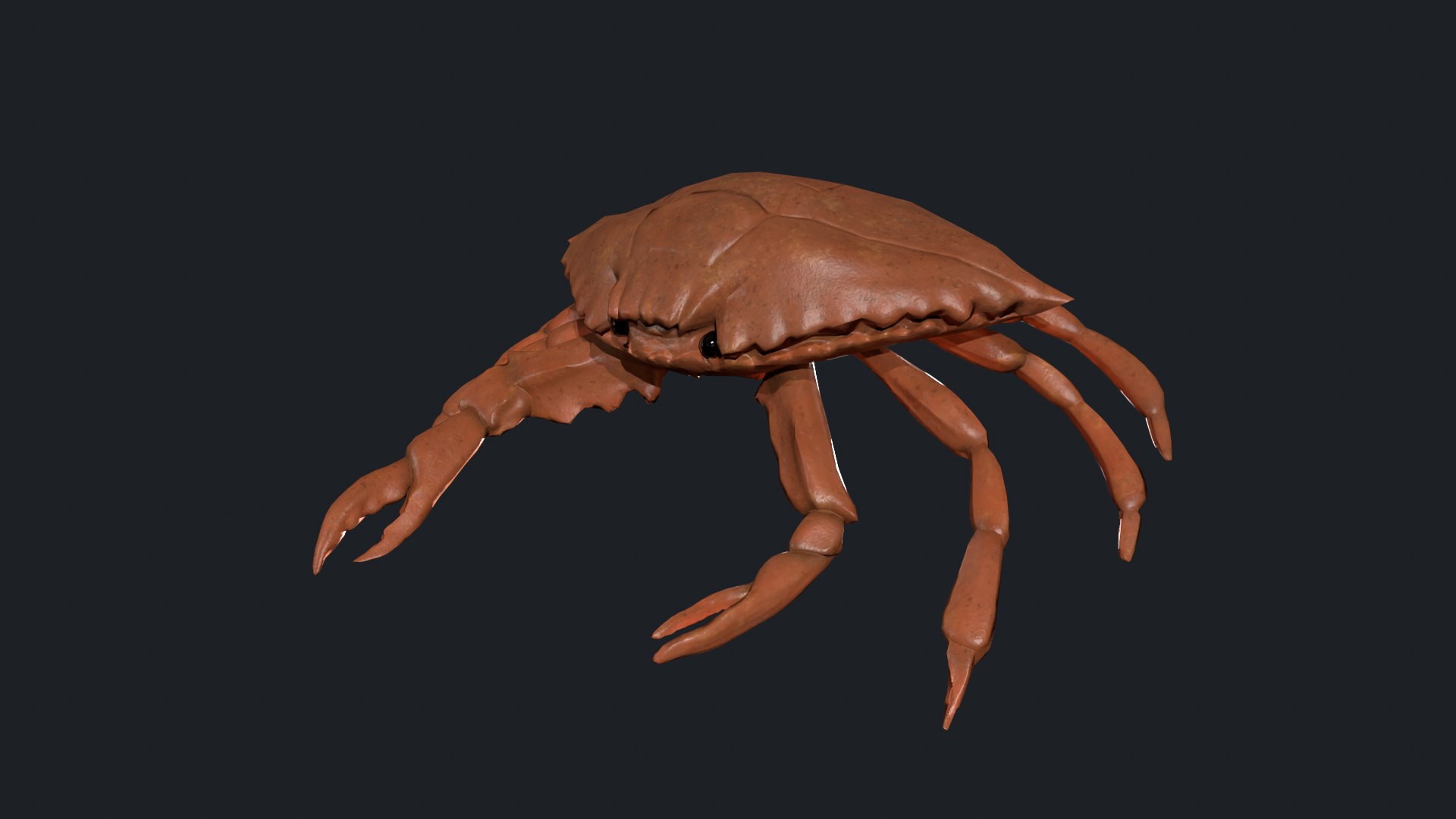 3D Low Poly Crab Model - TurboSquid 2311170