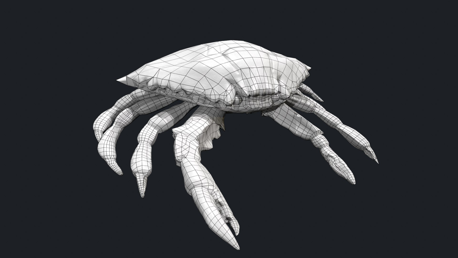 3D Low Poly Crab Model - TurboSquid 2311170
