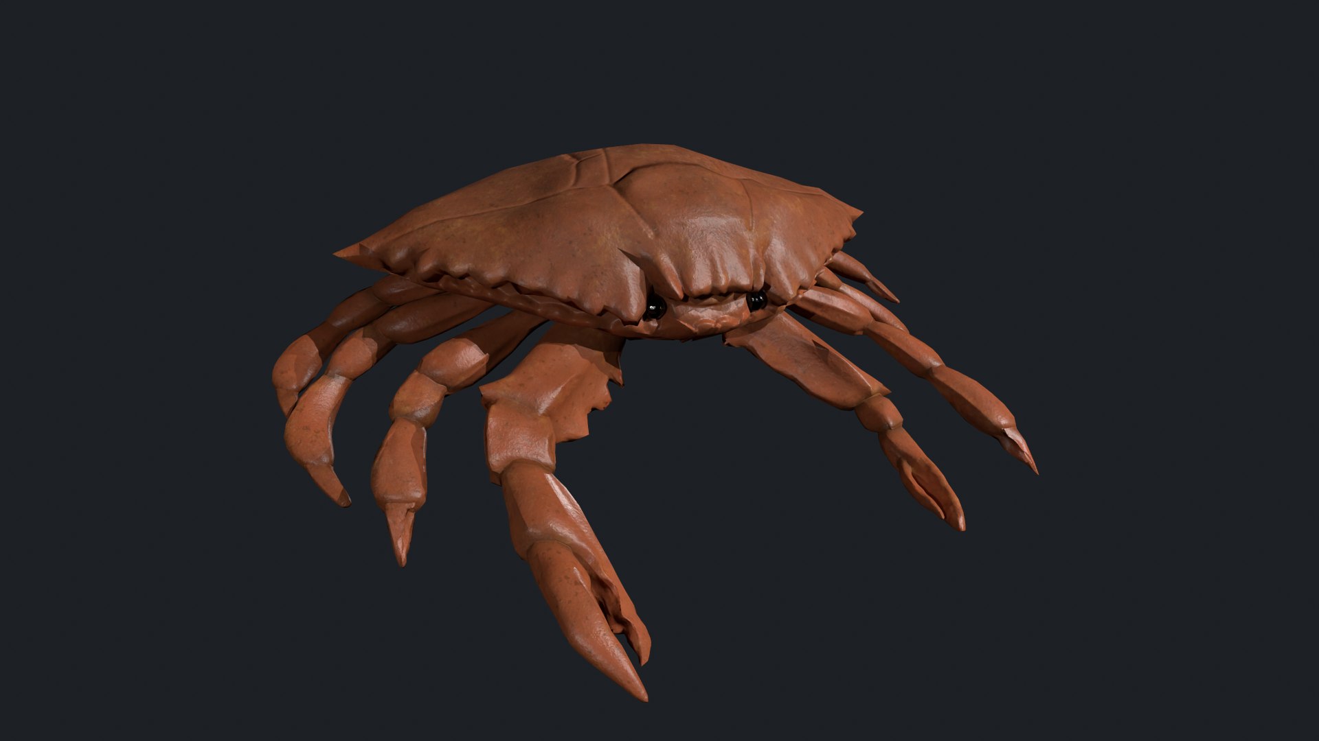 3D Low Poly Crab Model - TurboSquid 2311170