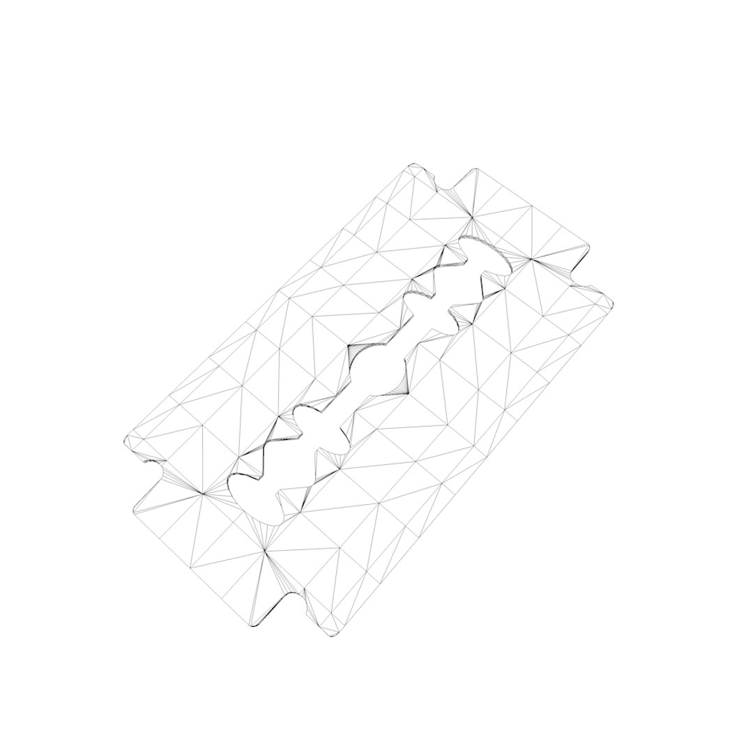 3d Razor Blade Model