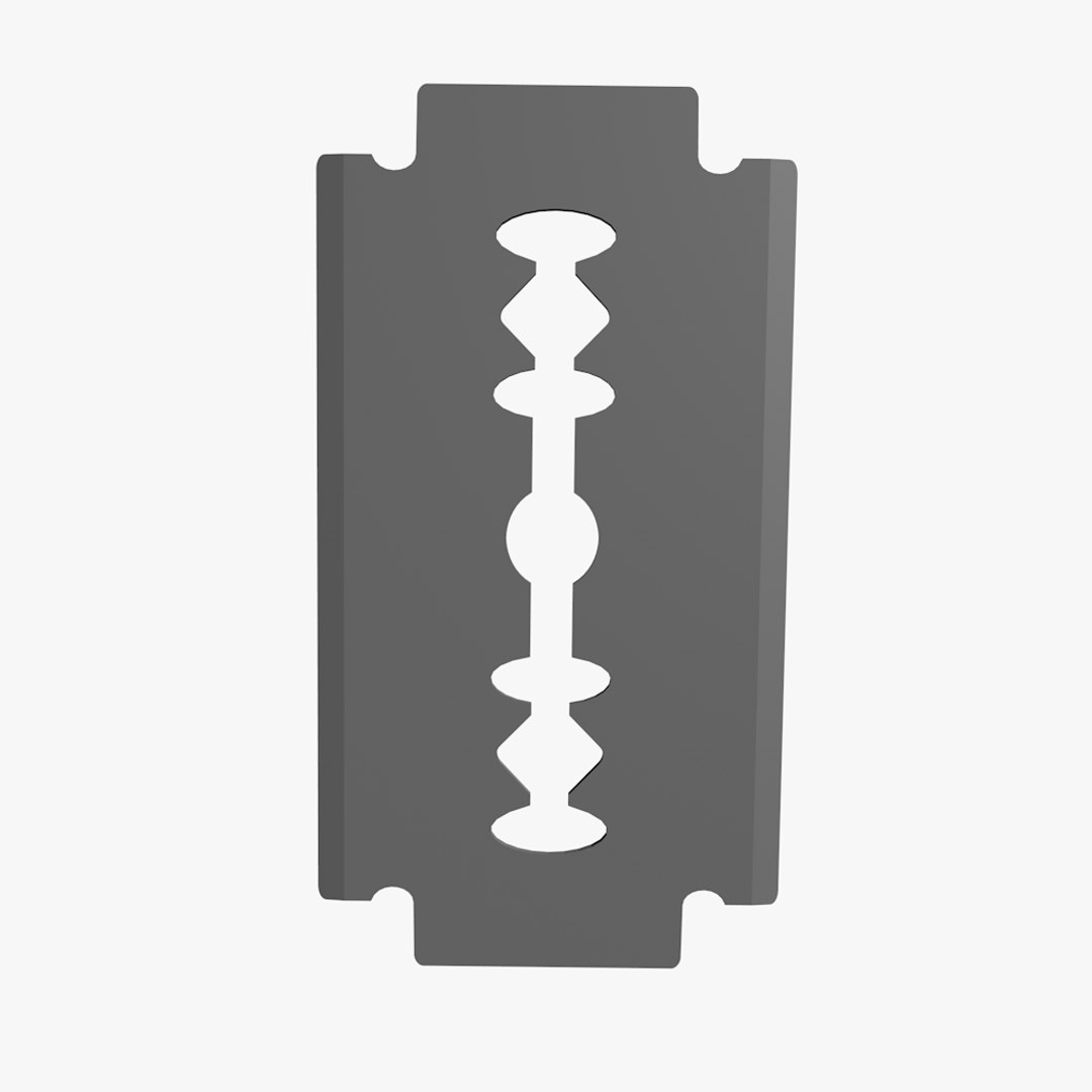 3d Razor Blade Model