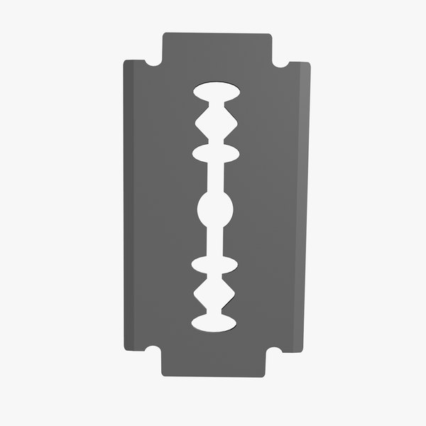 3d razor blade model