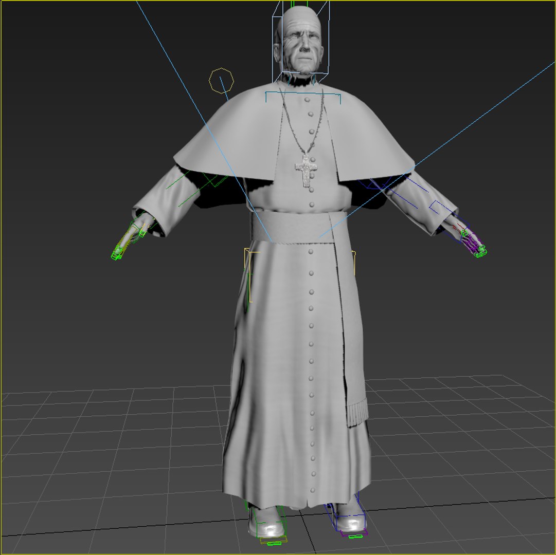 Rigged cardinal priest model - TurboSquid 1289607