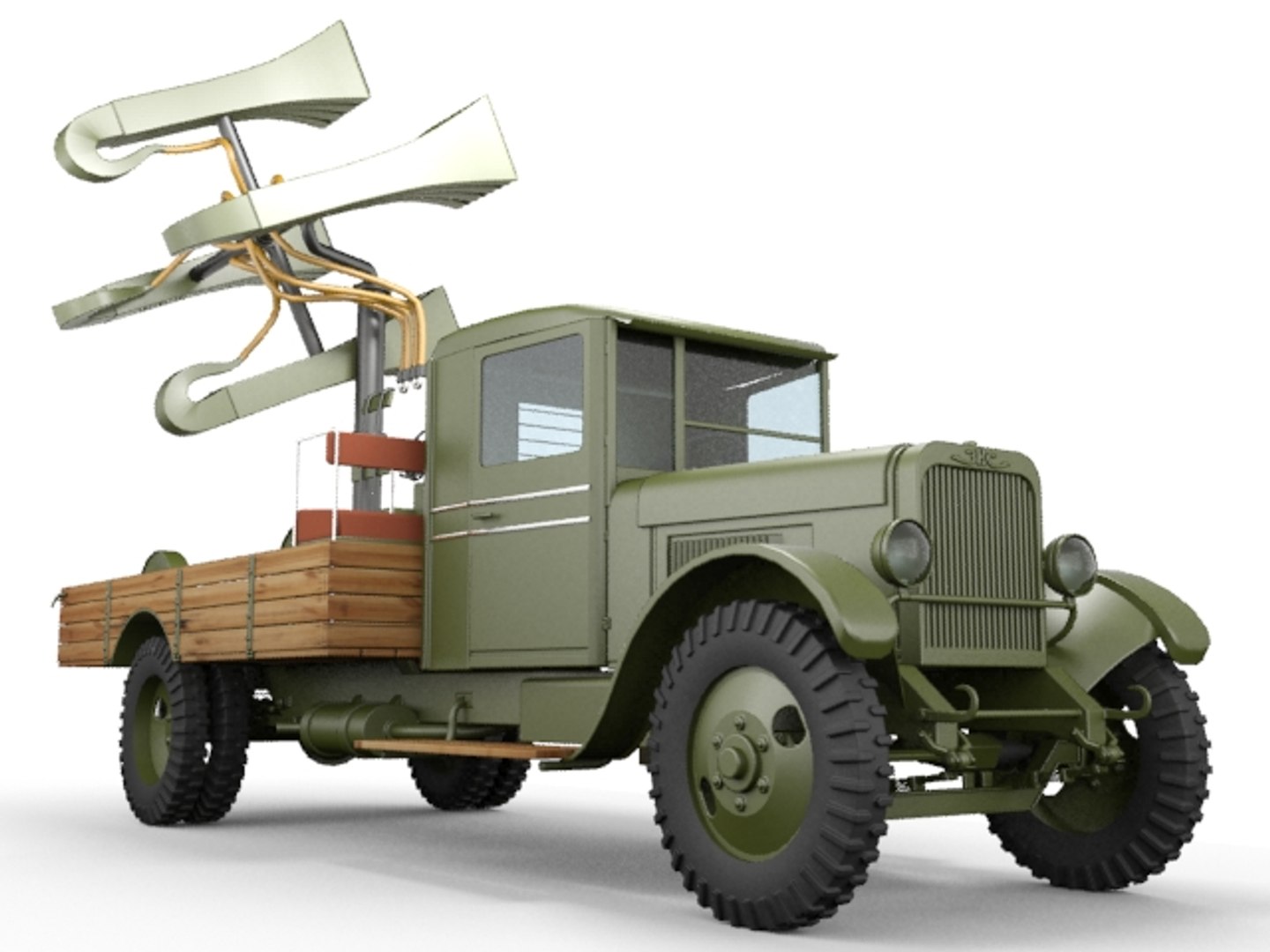 3d Model Zis-12 Locator Truck