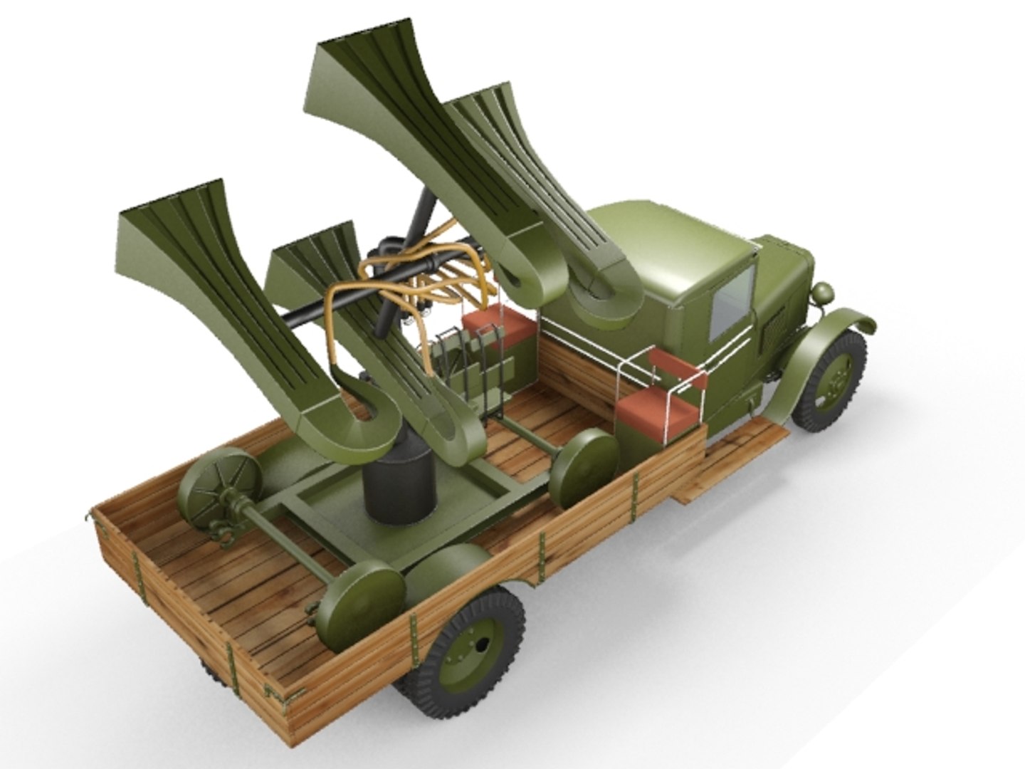 3d Model Zis-12 Locator Truck