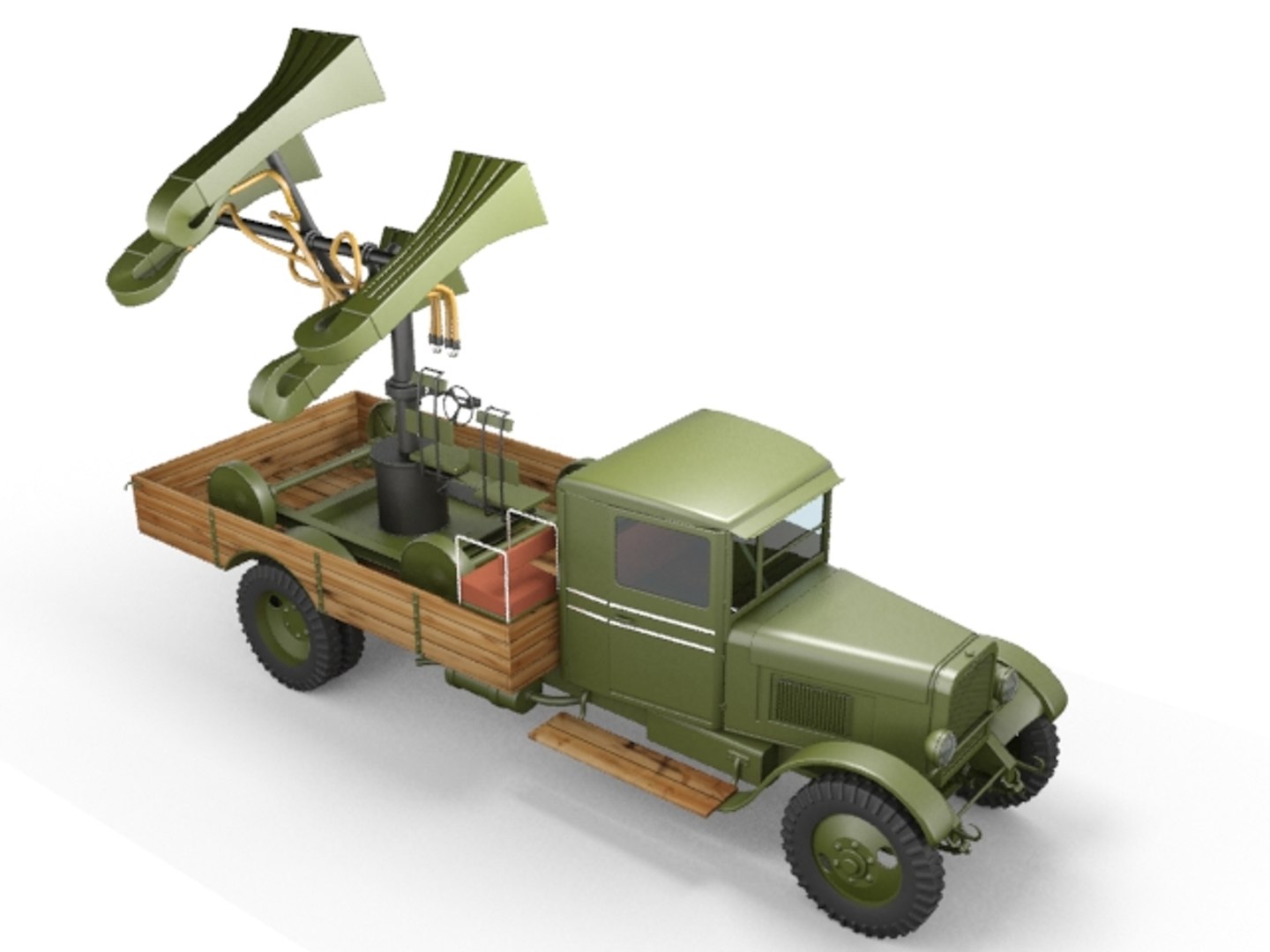 3d Model Zis-12 Locator Truck