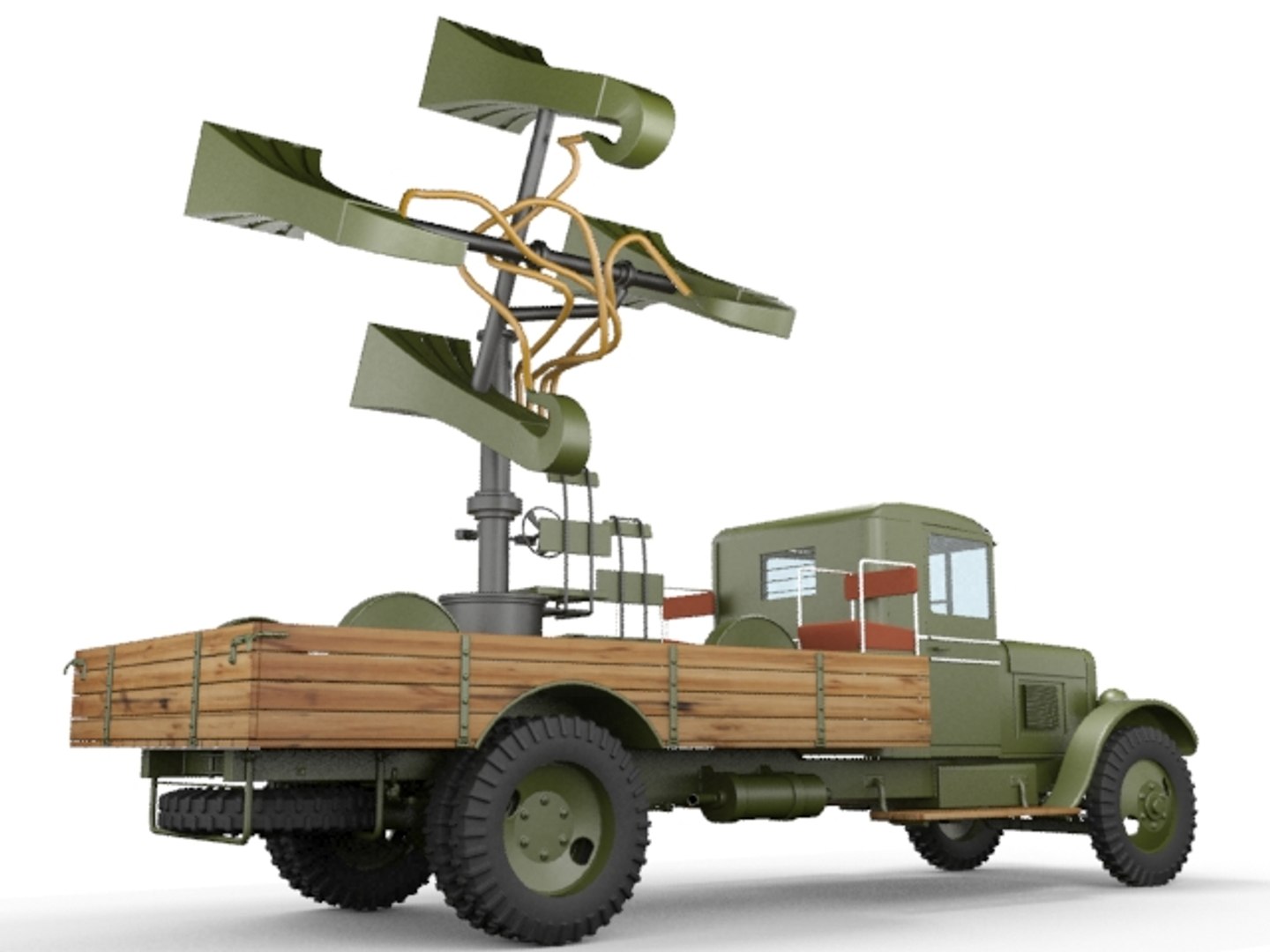 3d Model Zis-12 Locator Truck