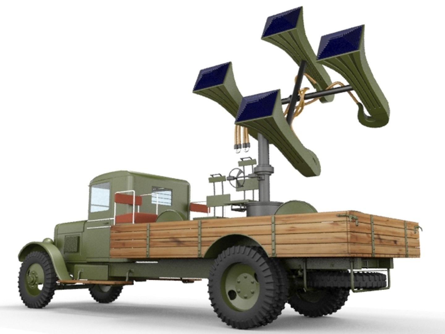 3d Model Zis-12 Locator Truck