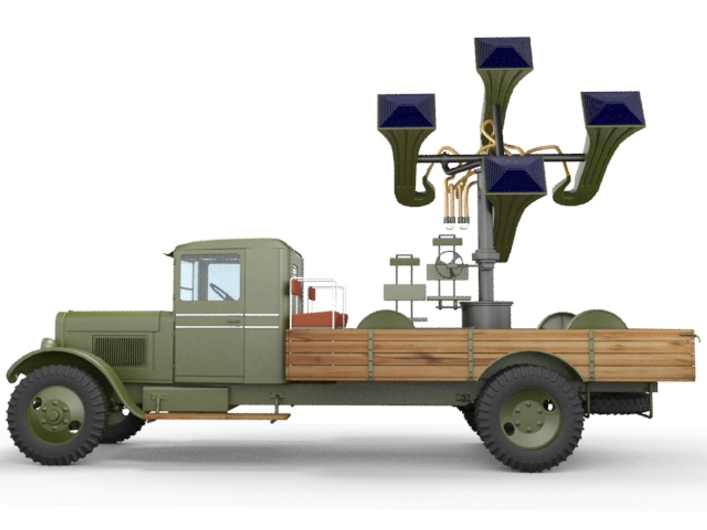 3d Model Zis-12 Locator Truck