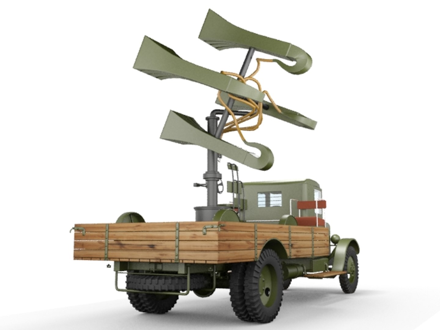 3d Model Zis-12 Locator Truck