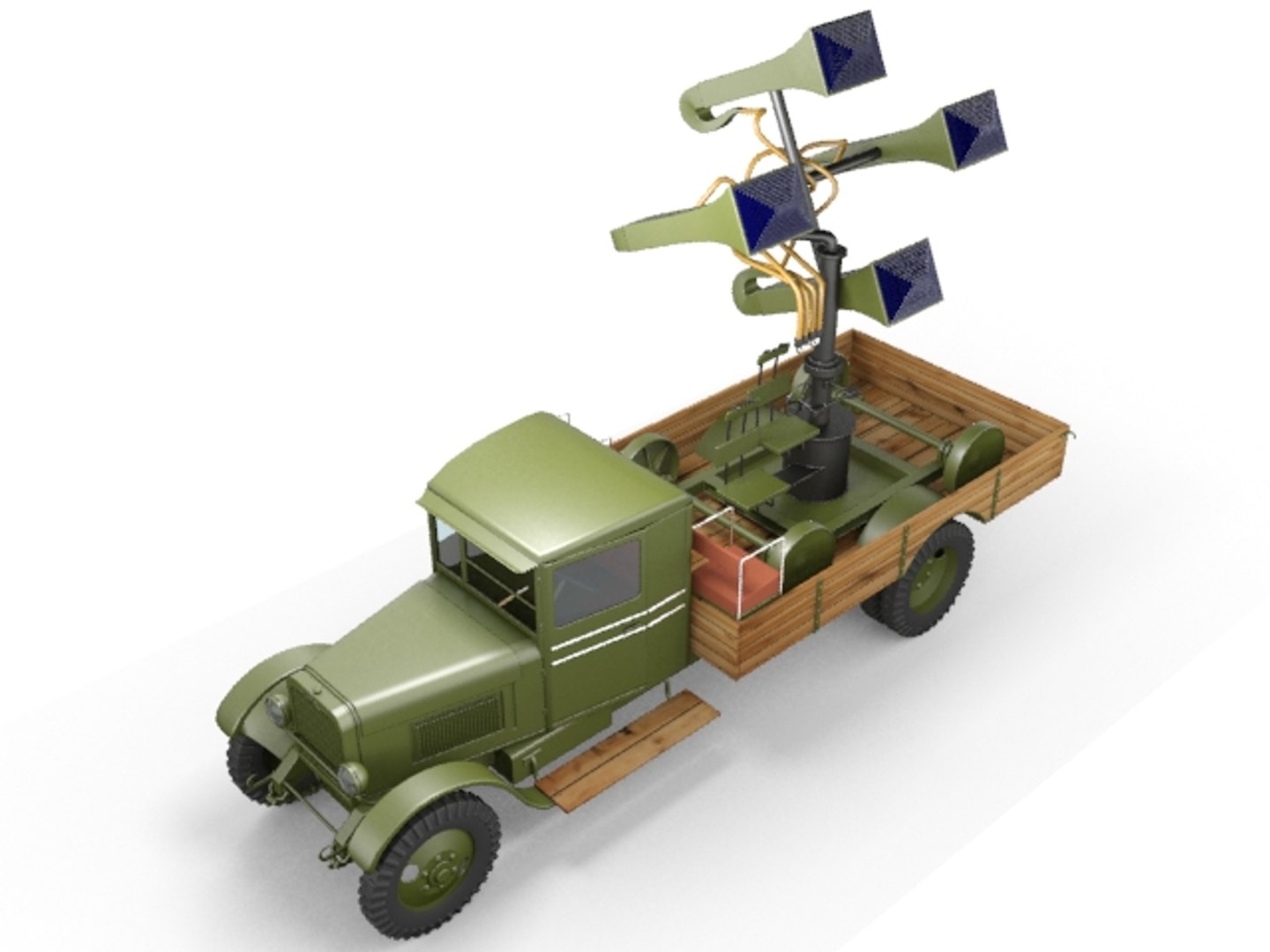 3d Model Zis-12 Locator Truck
