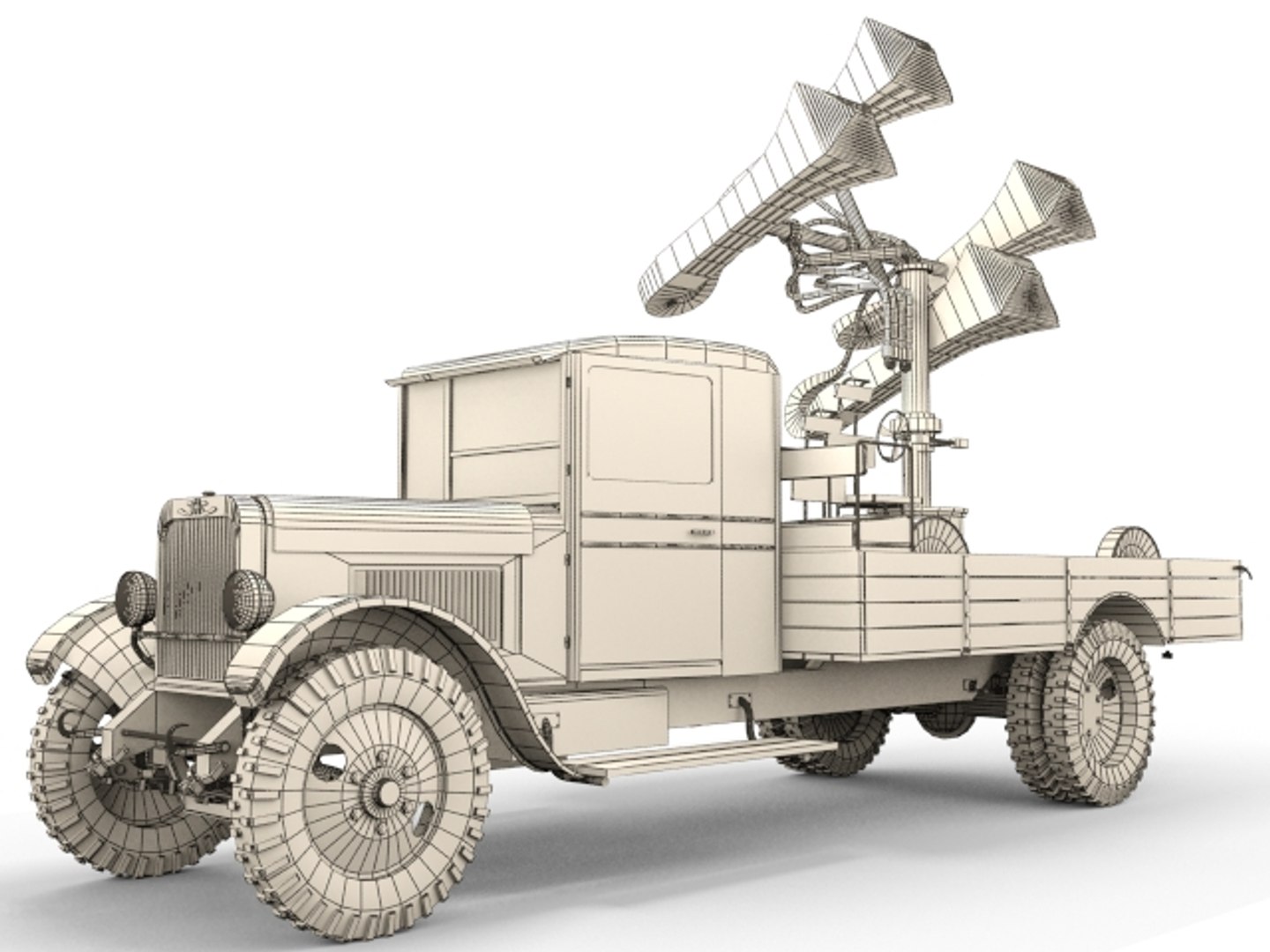 3d Model Zis-12 Locator Truck