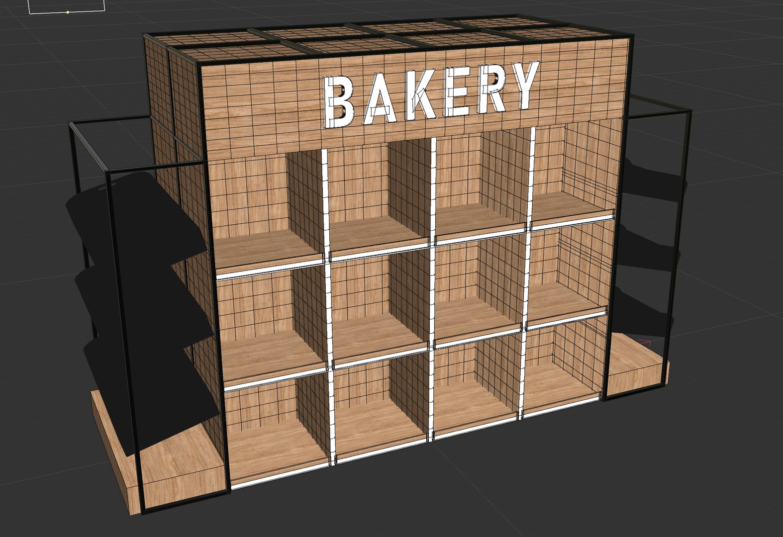 3D Bakery Shelf Model - TurboSquid 2208652