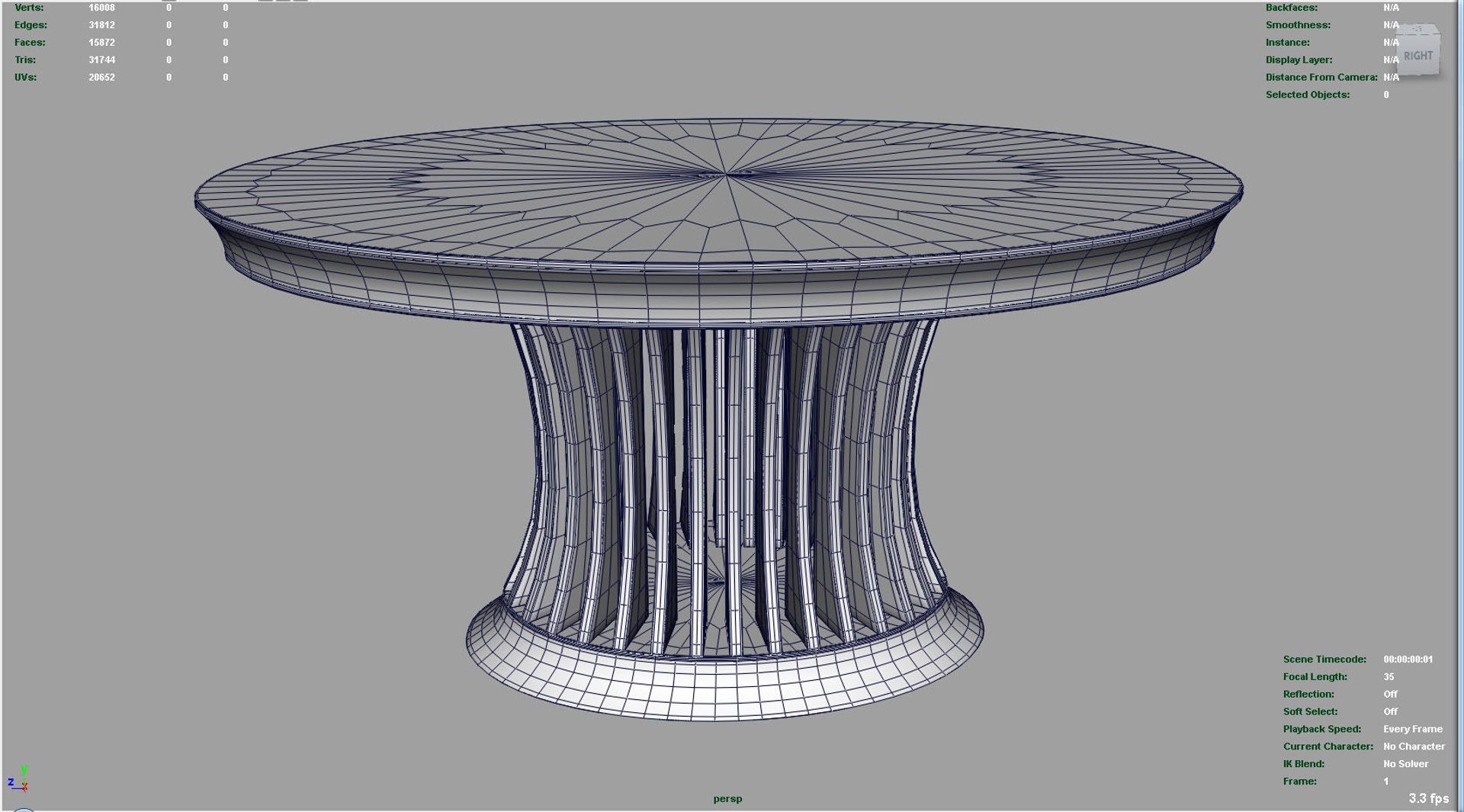 kitchen table 3d model