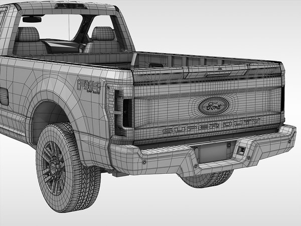 3D f250 super duty - TurboSquid 1290397
