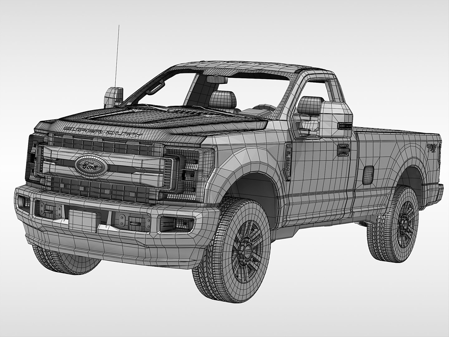3D F250 Super Duty - TurboSquid 1290397