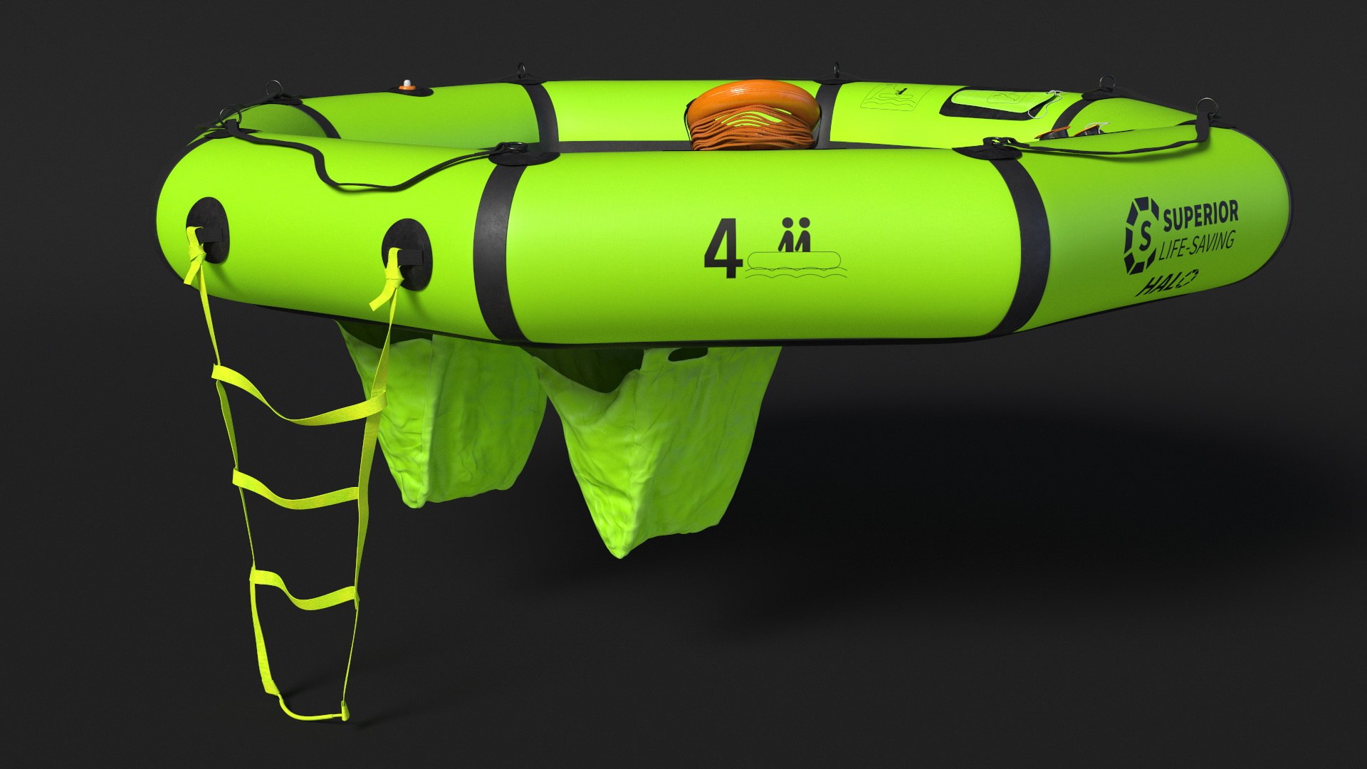 Superior HALO Life Raft 3D Model - TurboSquid 2302388