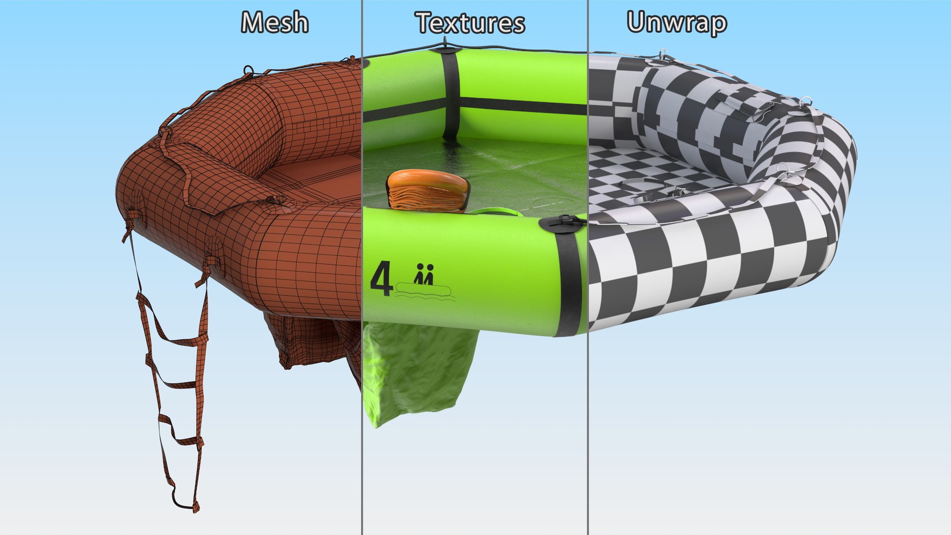 Superior HALO Life Raft 3D Model - TurboSquid 2302388