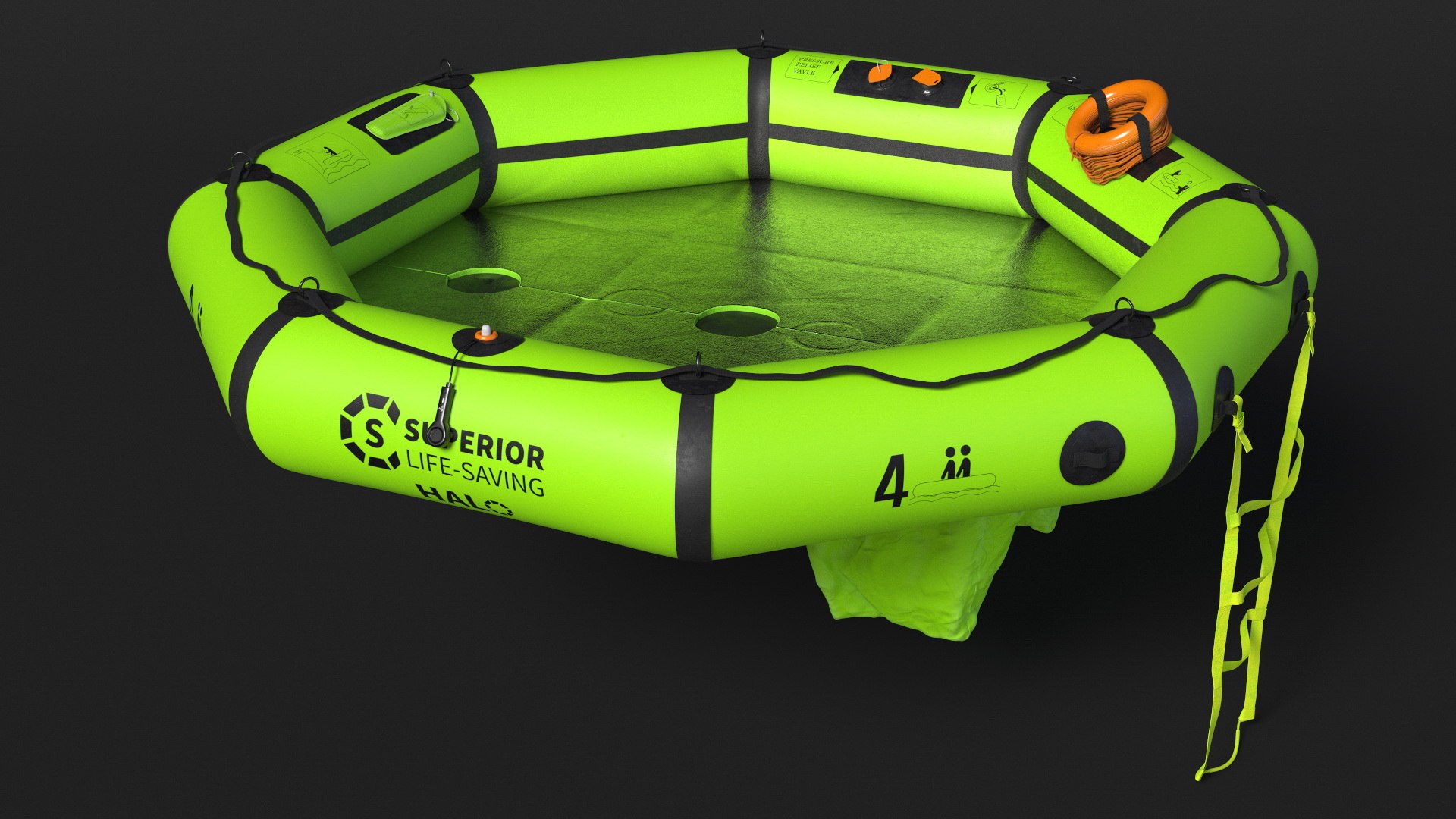 Superior HALO Life Raft 3D Model - TurboSquid 2302388
