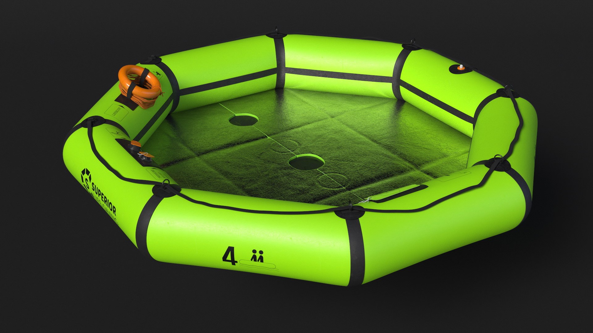 Superior HALO Life Raft 3D Model - TurboSquid 2302388