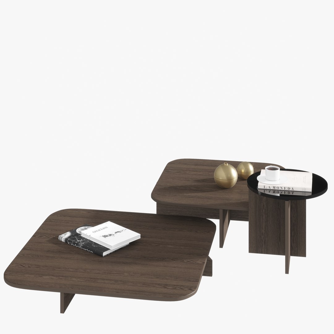 Polyura Coffe Tables - Ditre Italia3D模型 - TurboSquid 1903150