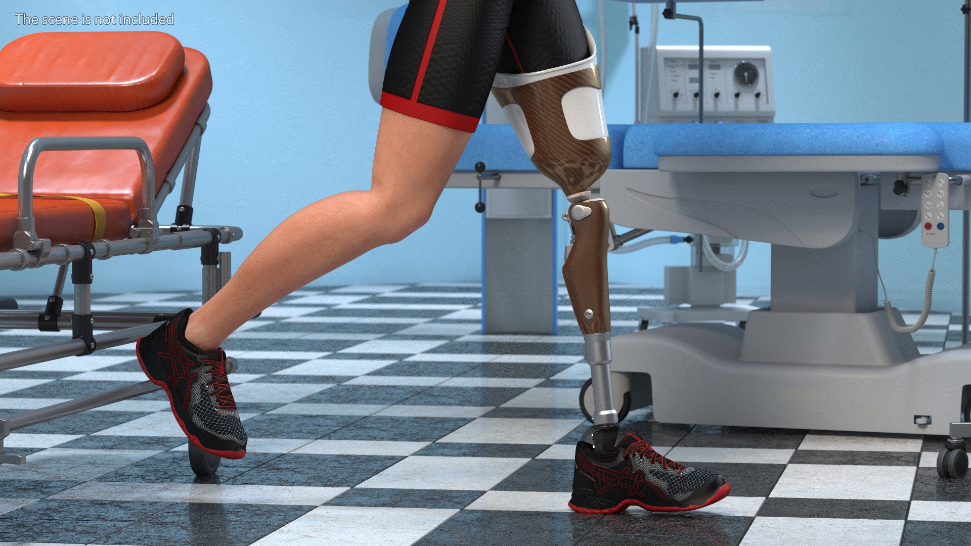 Man with Prosthetic Leg Rigged for Maya model - TurboSquid 2177850