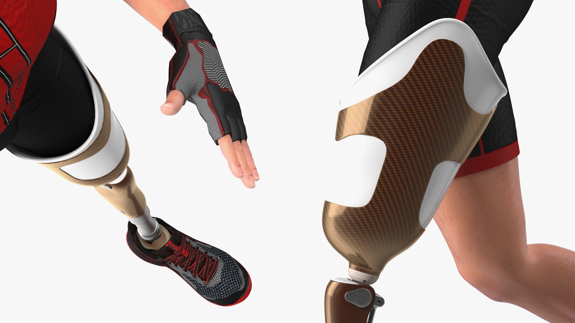 Man with Prosthetic Leg Rigged for Maya model - TurboSquid 2177850