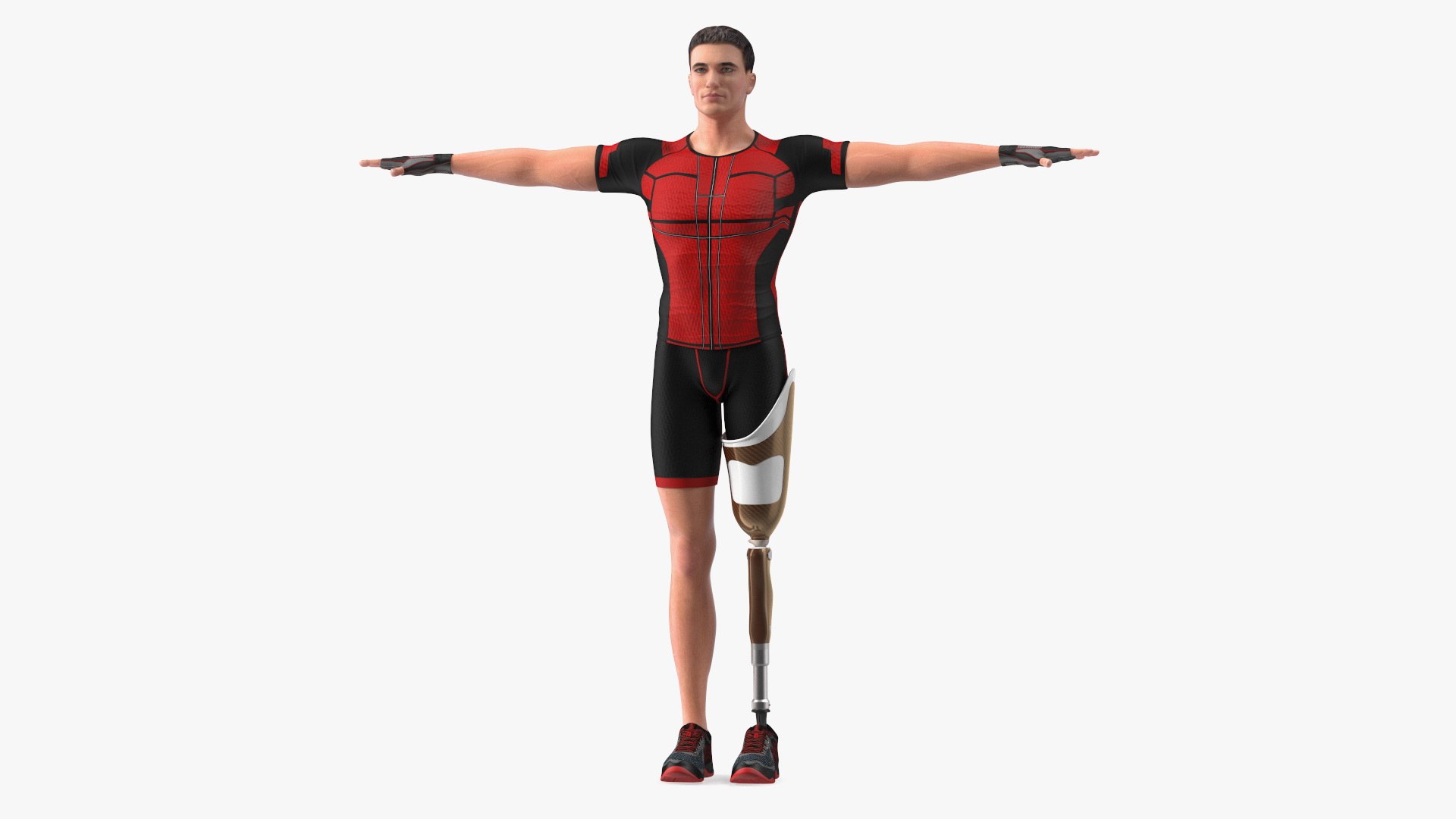 Man with Prosthetic Leg Rigged for Maya model - TurboSquid 2177850