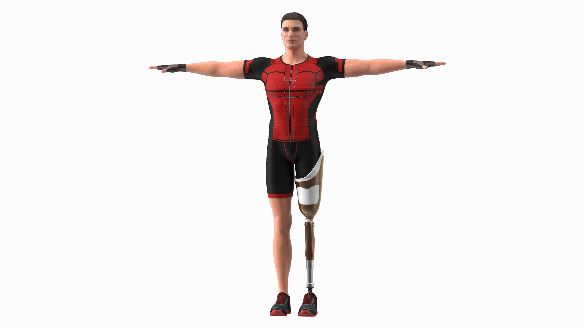 Man with Prosthetic Leg Rigged for Maya model - TurboSquid 2177850