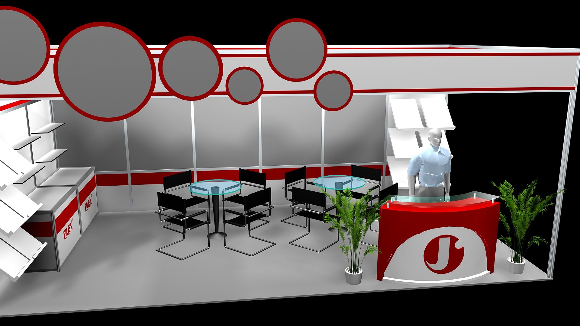 2 Side Open Stand Model - TurboSquid 1995382