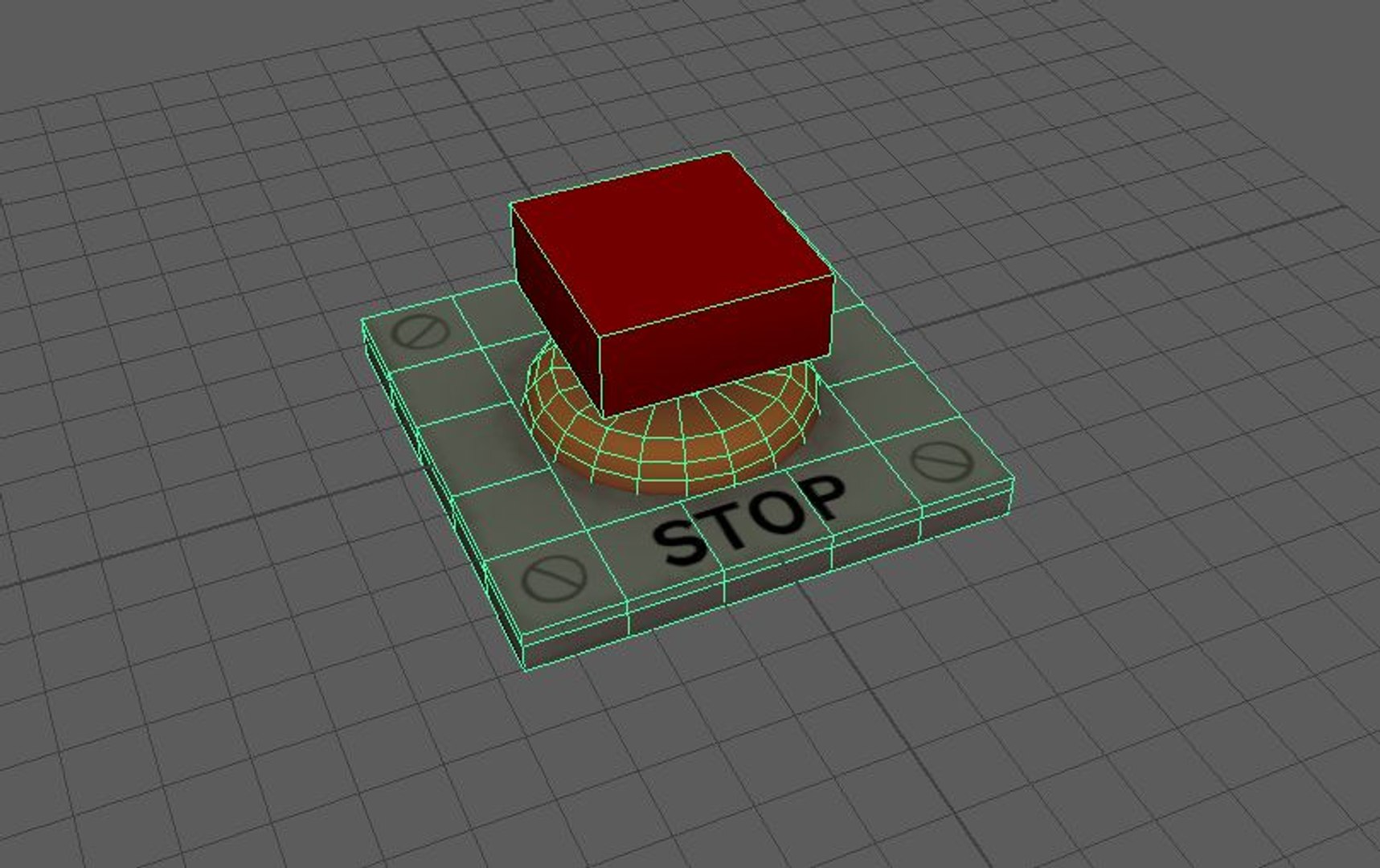 Button Stop 3D Model - TurboSquid 1649743