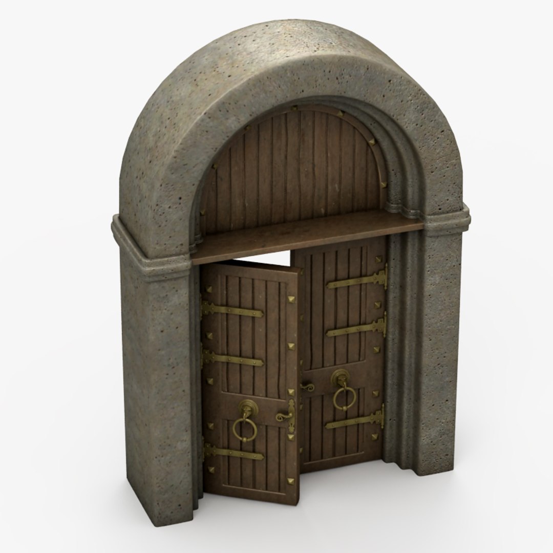 castle gate 3d model