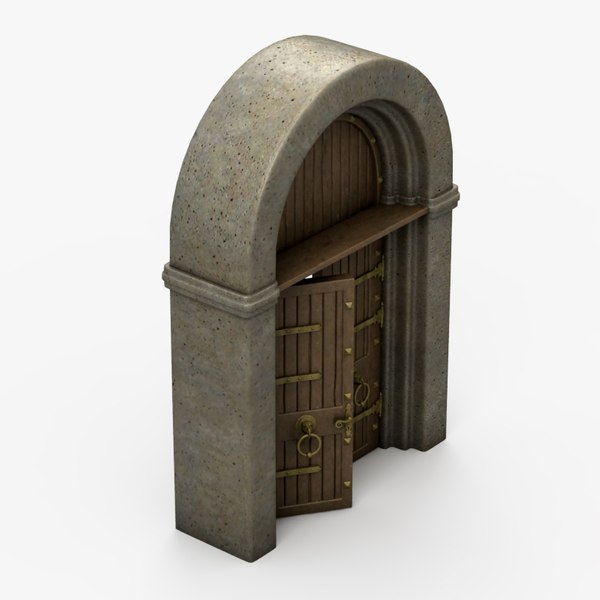 castle gate 3d model