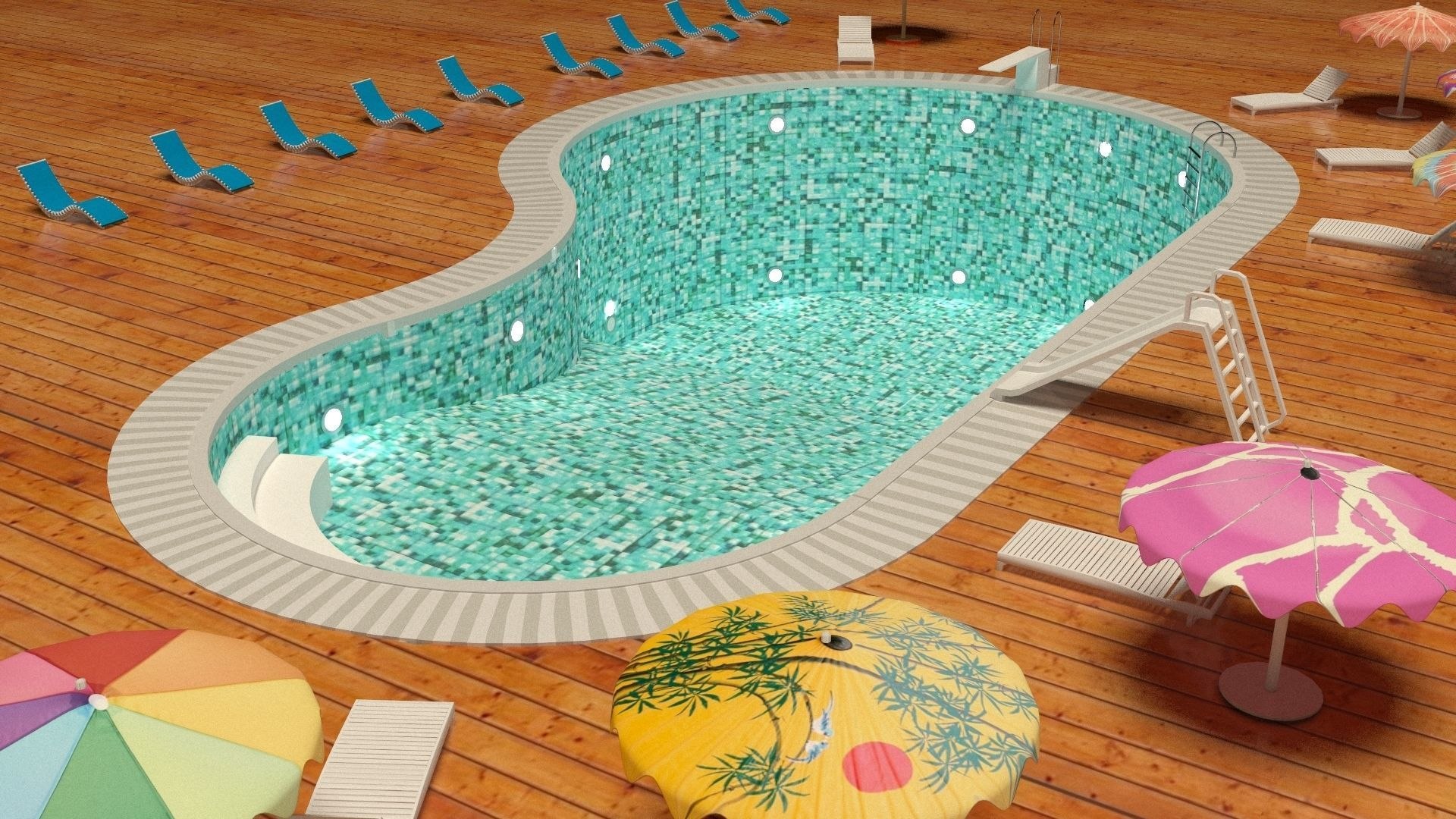 3D Swimming Pool - TurboSquid 1484969