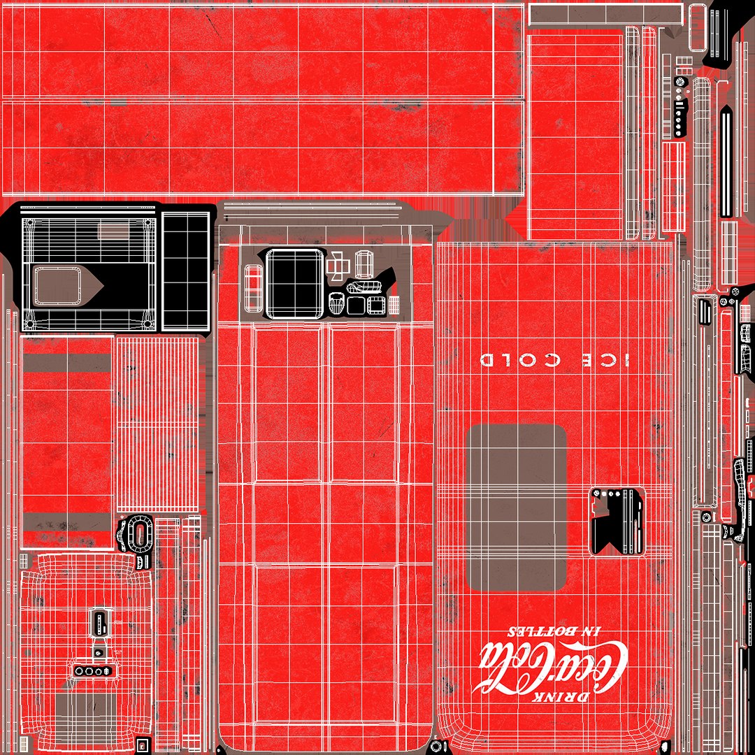 3D Coca Cola Old Antique Bottles Soda Machine model - TurboSquid 2127960